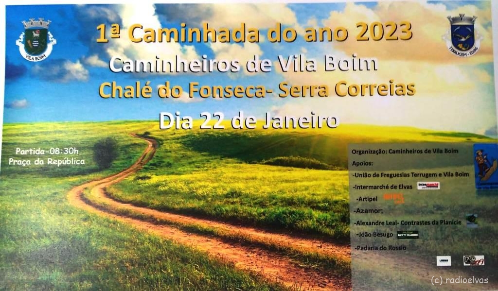 Caminheiros de Vila Boim organizam primeira caminhada do ano - Rádio Elvas