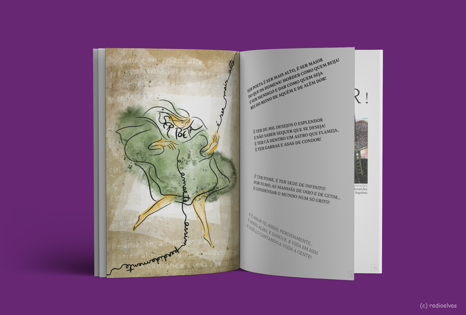 Livro de poesia gráfica “Florbela” lançado na Casa Florbela Espanca em ...